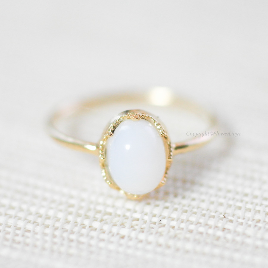 Moon Stone Ring In Gold Plated on Luulla
