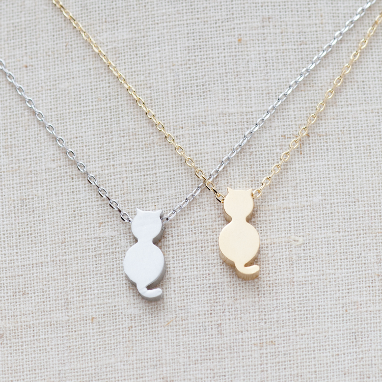 Tiny Cute Cat Necklace on Luulla