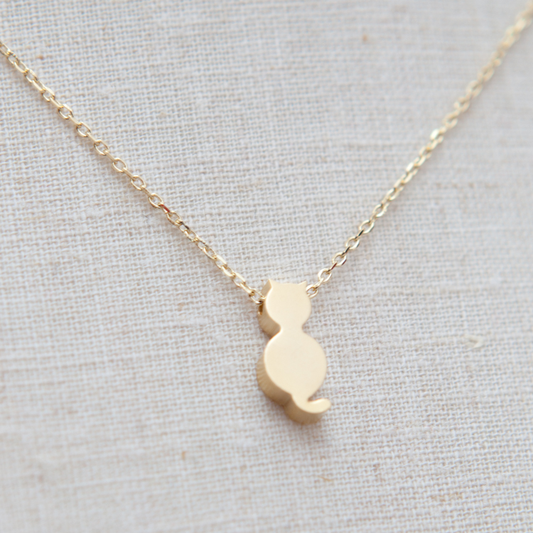 Tiny Cute Cat Necklace on Luulla
